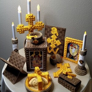 Crochet Coptic Orthodox Complete Church Altar Set: Educational Mass Kit ...