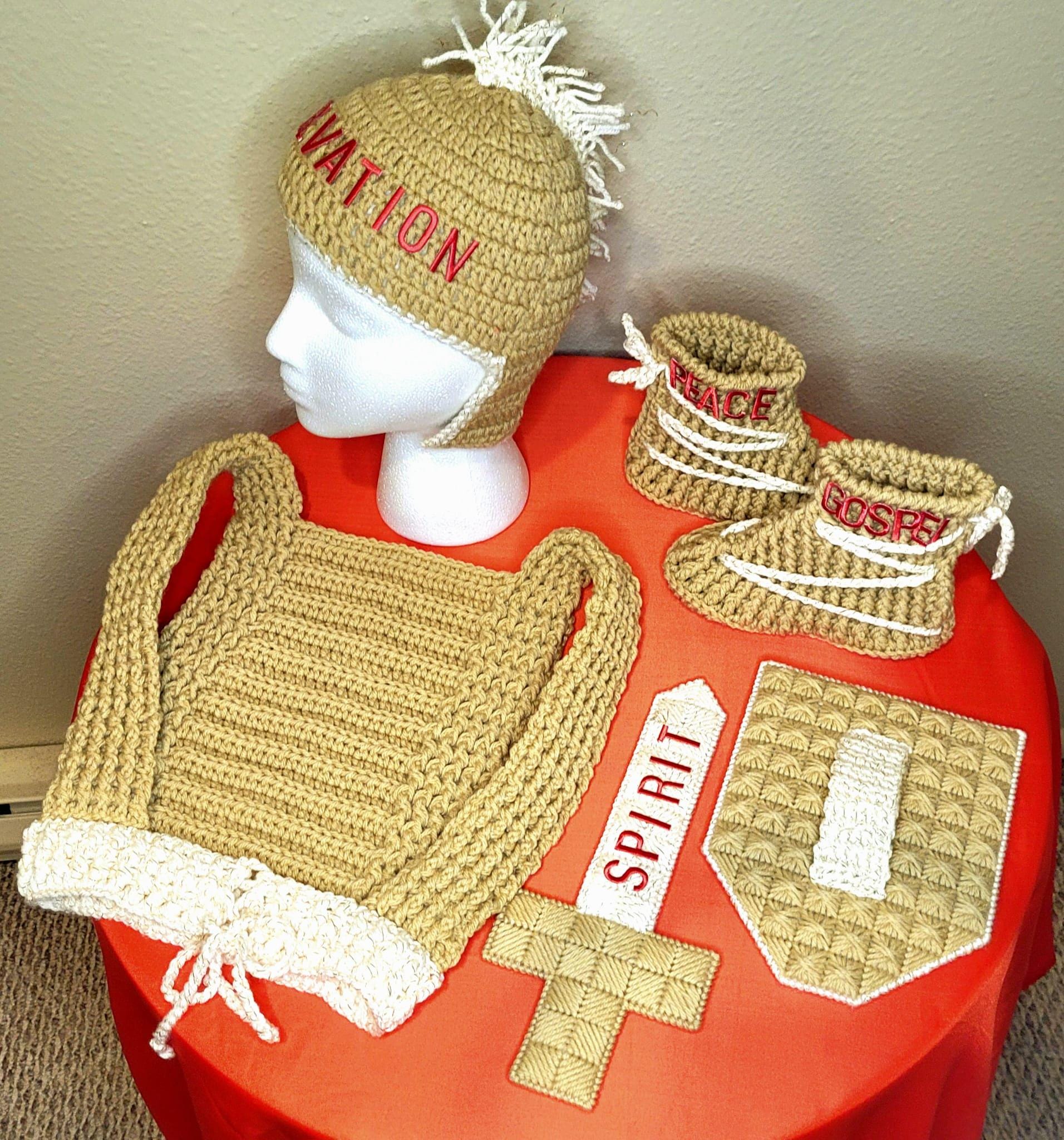 Crochet Armor of God Outfit for Kids - Helmet, Breastplate, Shield ...