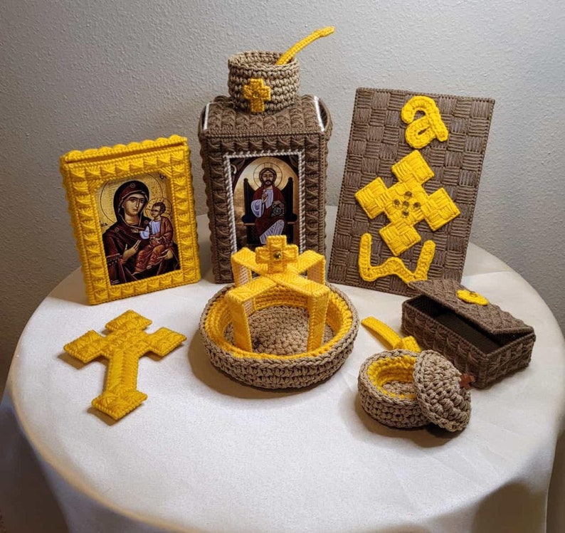 Crochet Coptic Orthodox Church Alter Sets: Educational Church Toys (set ...