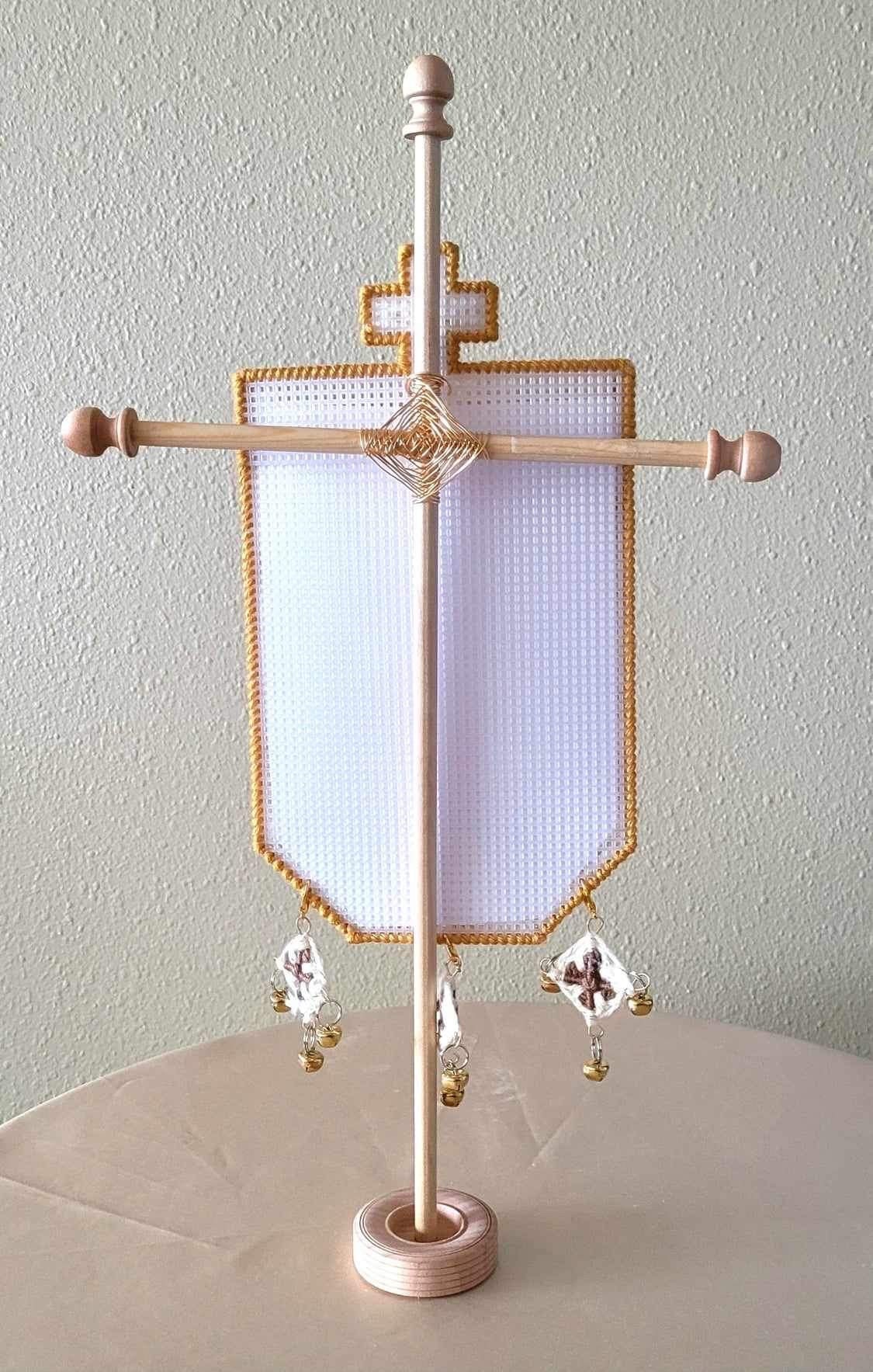 Coptic Orthodox Church Educational Procession Banner on Wooden Cross - Etsy