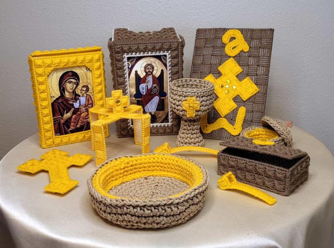 Crochet Coptic Orthodox Church Alter Sets: Educational Church Toys (set ...