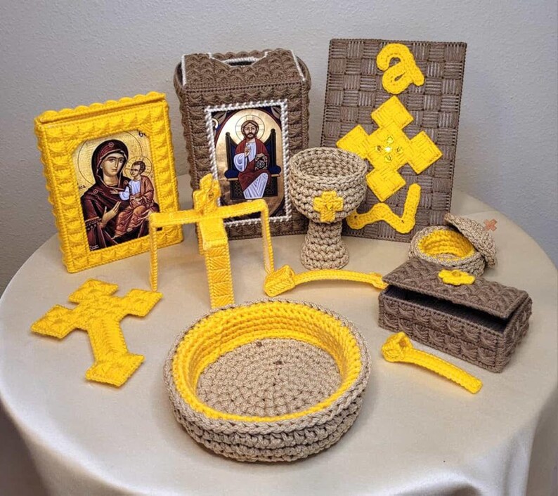 Crochet Coptic Orthodox Church Alter Sets: Educational Church Toys (set ...