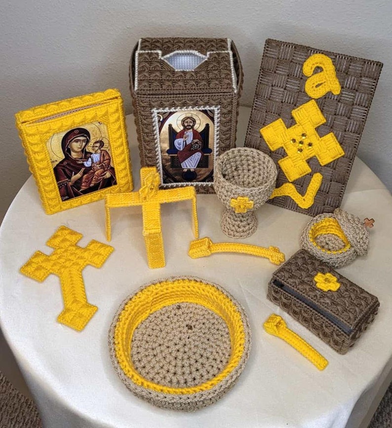 Crochet Coptic Orthodox Church Alter Sets: Educational Church Toys (set ...