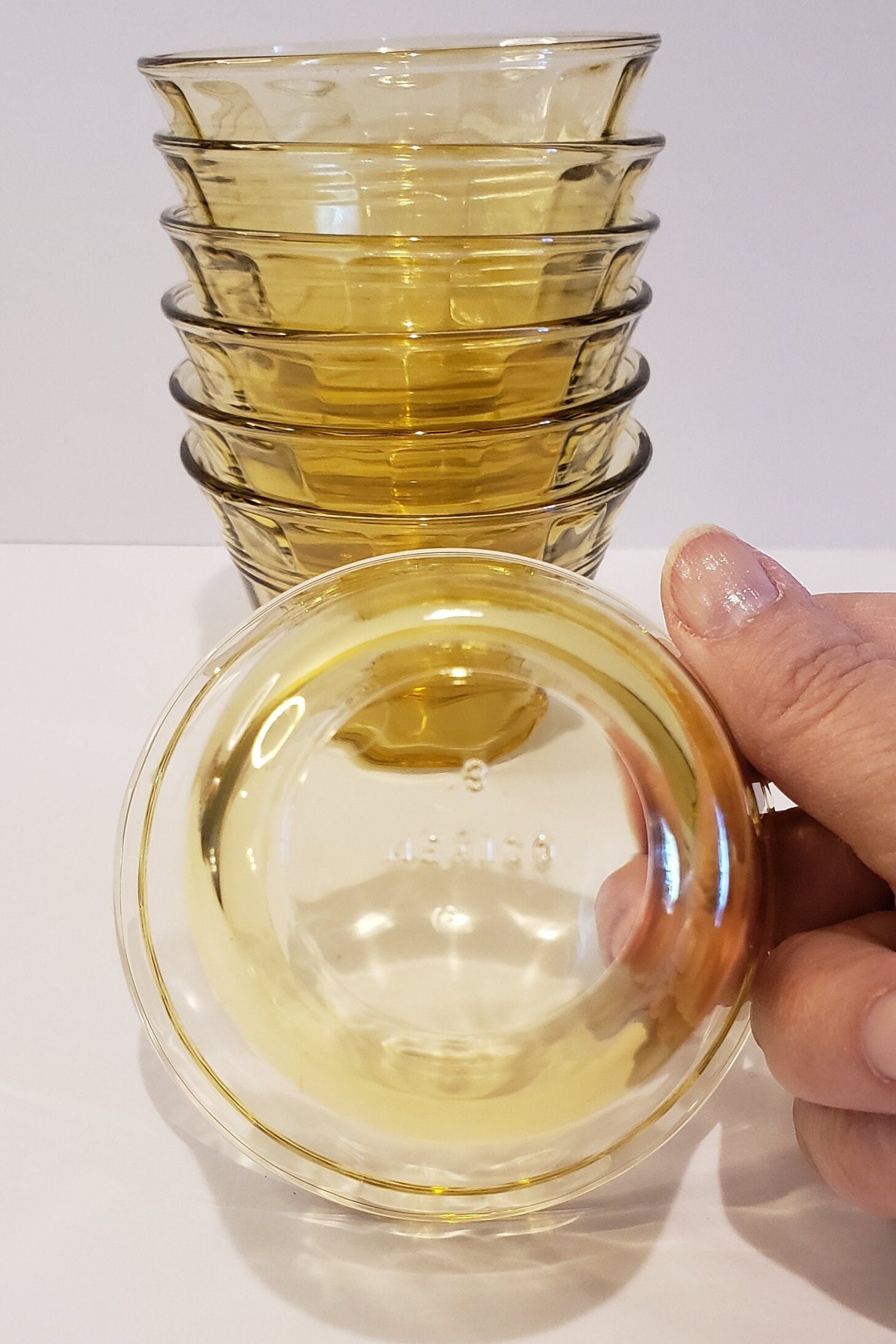 Amber Glass Custard Cups With Lids Baking Cups Individual Cups ...