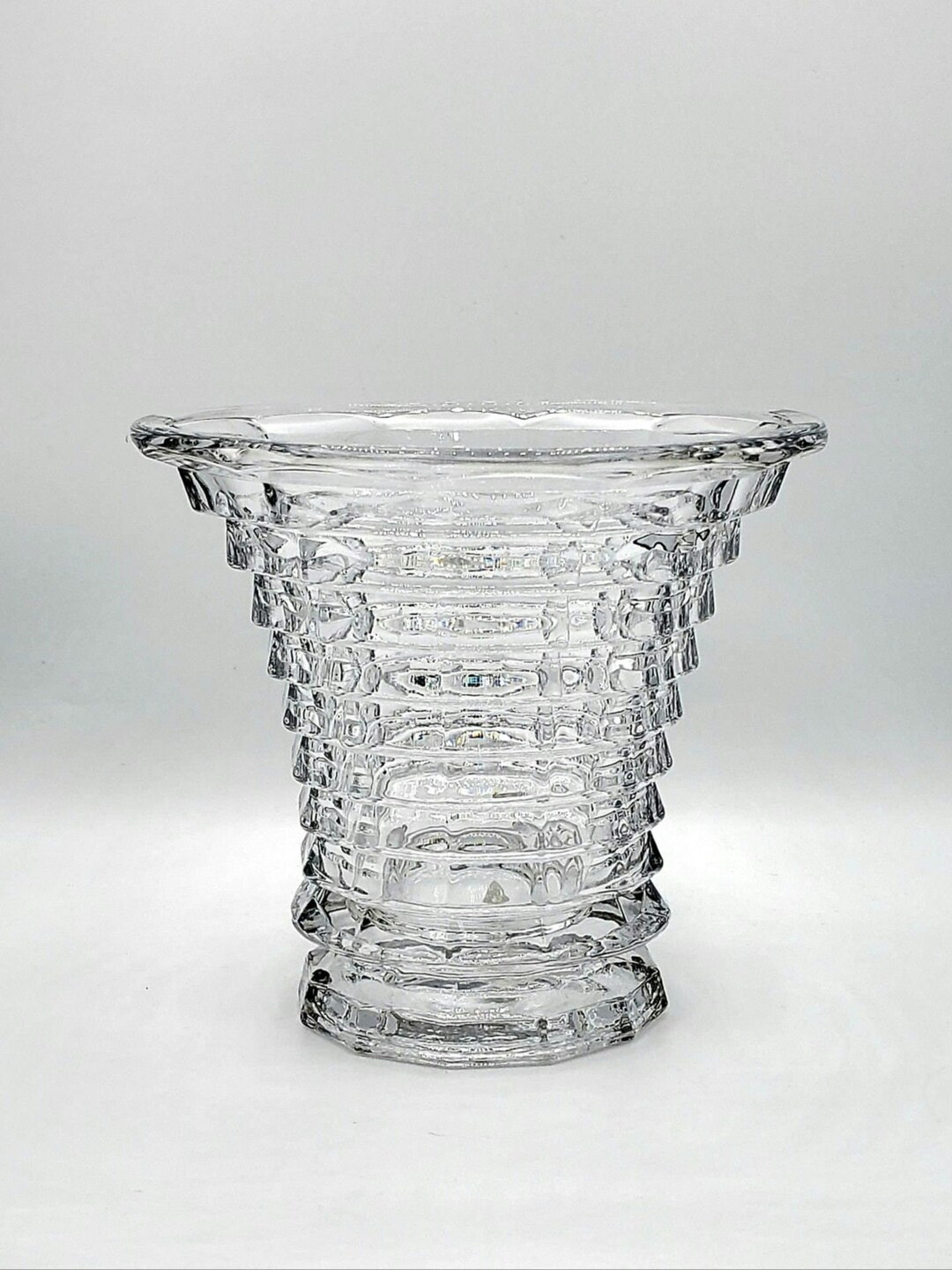 Shannon Crystal Ice Bucket / Vase / Candle Holder / Hurricane Lantern ...