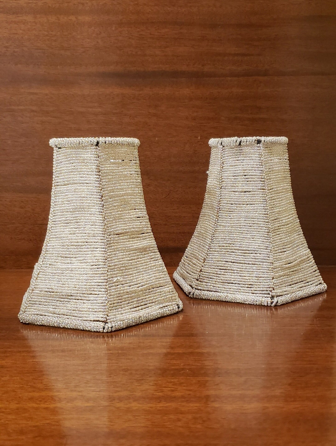 Beaded Chandelier Lampshade or Miniature / Smaller Sized Lamp Shade ...
