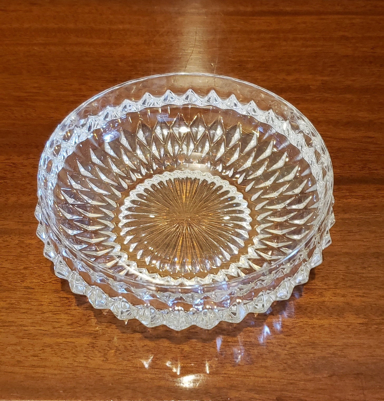 Elegant 8" Gorham Lead Crystal Bowl in the Athea Design - Etsy