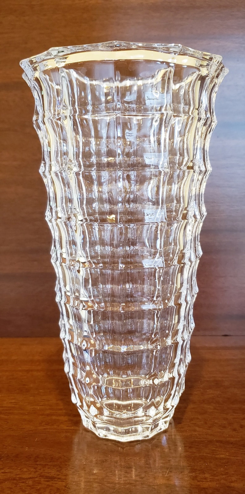 Crystal Vase by Godinger in the Windows Pattern - Etsy