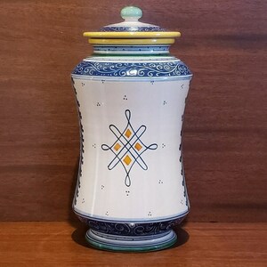 Deruta Ceramic Lidded Urn by Italian Artisan Antonio Margaritelli ...