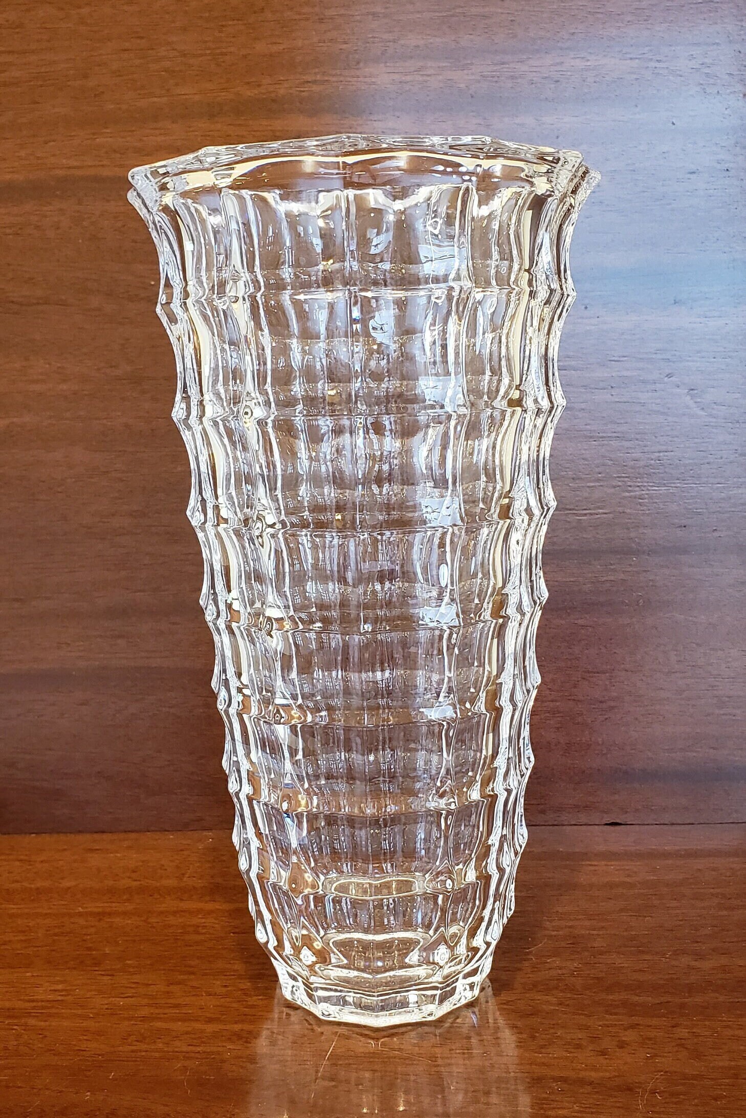 Crystal Vase by Godinger in the Windows Pattern - Etsy