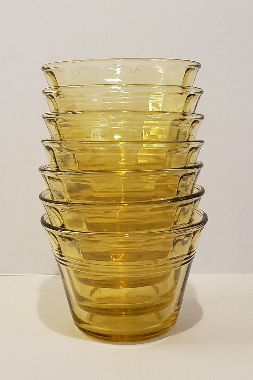 Amber Glass Custard Cups With Lids Baking Cups Individual Cups ...