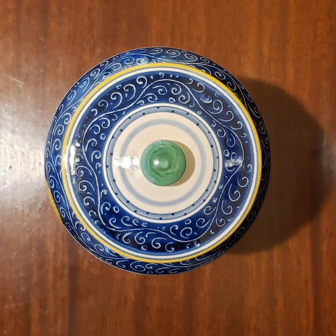 Deruta Ceramic Lidded Urn by Italian Artisan Antonio Margaritelli ...