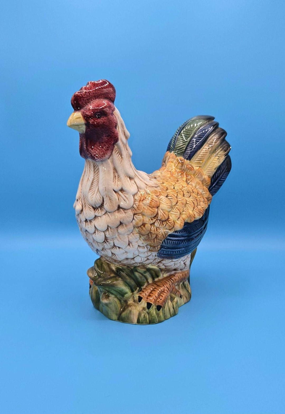 Colorful Ceramic Roaster Country Farmhouse Decor - Etsy