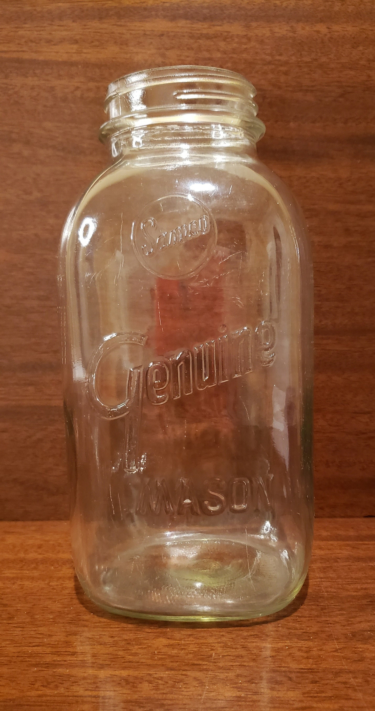 Samco Genuine Mason Clear Glass Square Half Gallon Canning Jar - Etsy