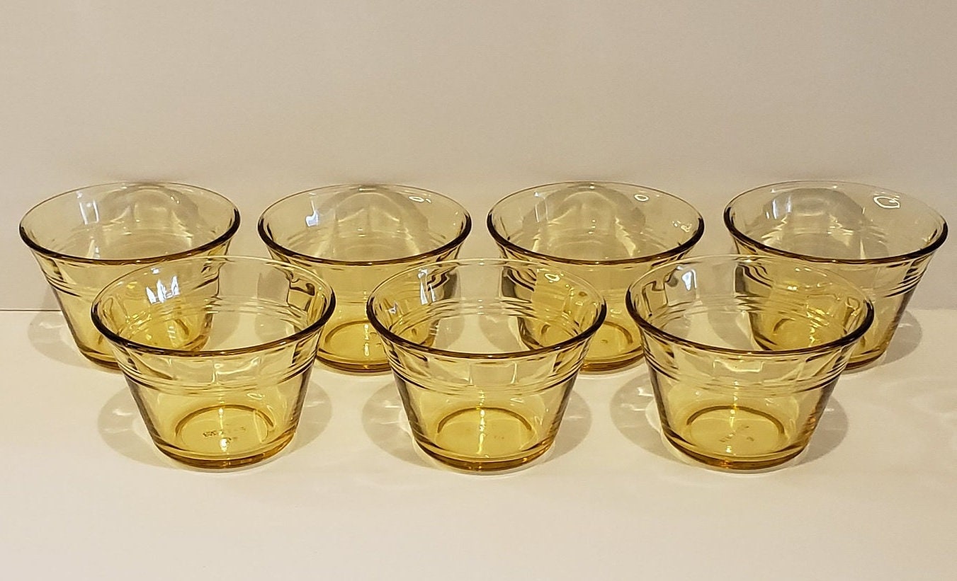 Amber Glass Custard Cups With Lids Baking Cups Individual Cups ...