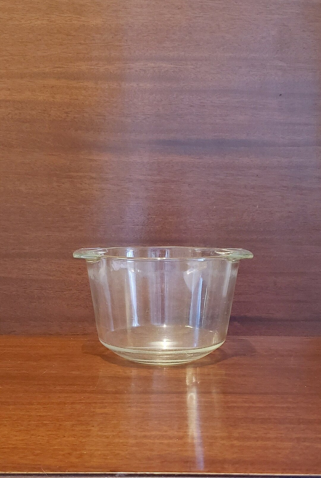 PYREX 1.5 Quart Clear Glass Bean Pot / Handled Bowl / Ovenware Bowl ...