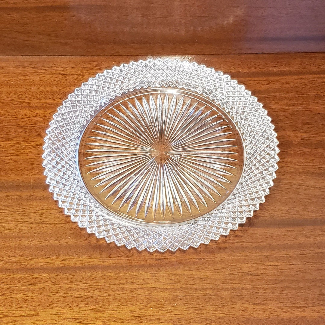 Miss America Clear Dessert Plate Depression Glass Made by Hocking Glass ...