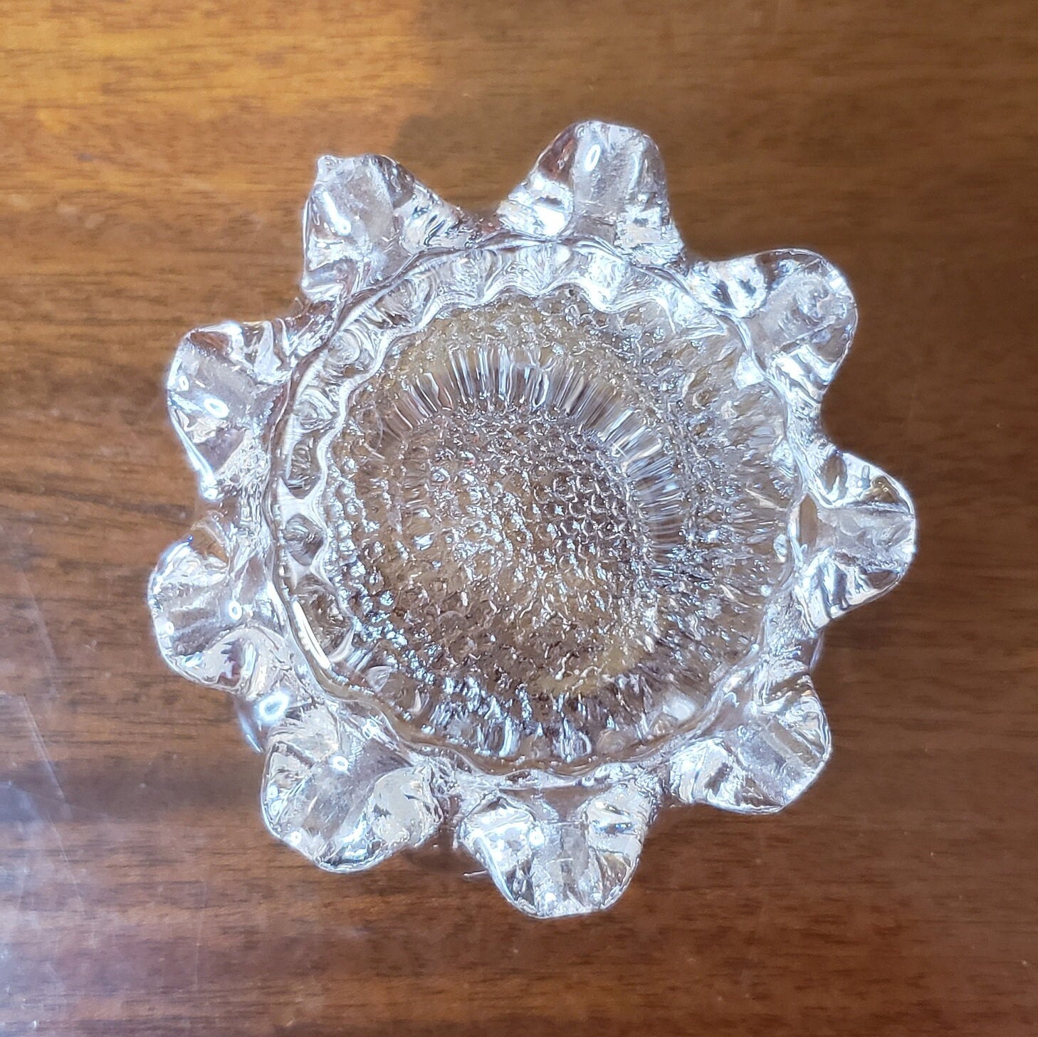 Vintage Kosta Boda Clear Glass Sunflower Tea Light Holder Made in ...