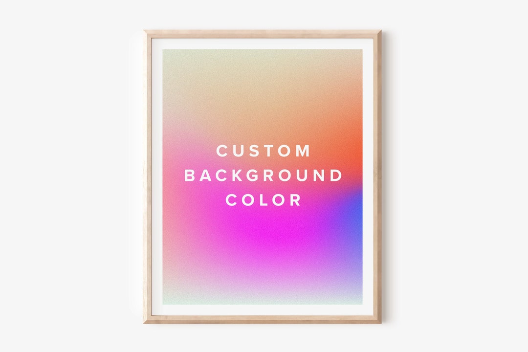 CUSTOM BACKGROUND COLOR - Etsy