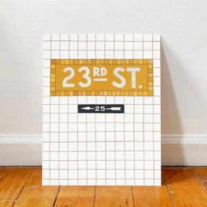 New York Subway Art, Subway Sign Wall Art, New York Illustration Art ...