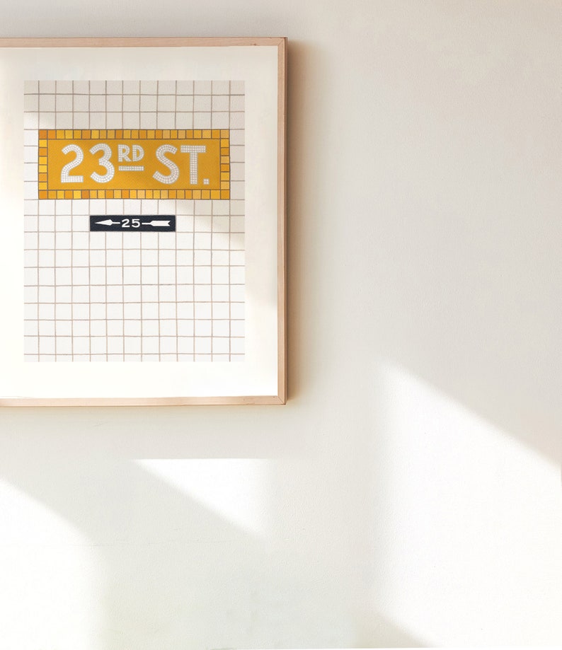 New York Subway Art Subway Sign Wall Art New York - Etsy