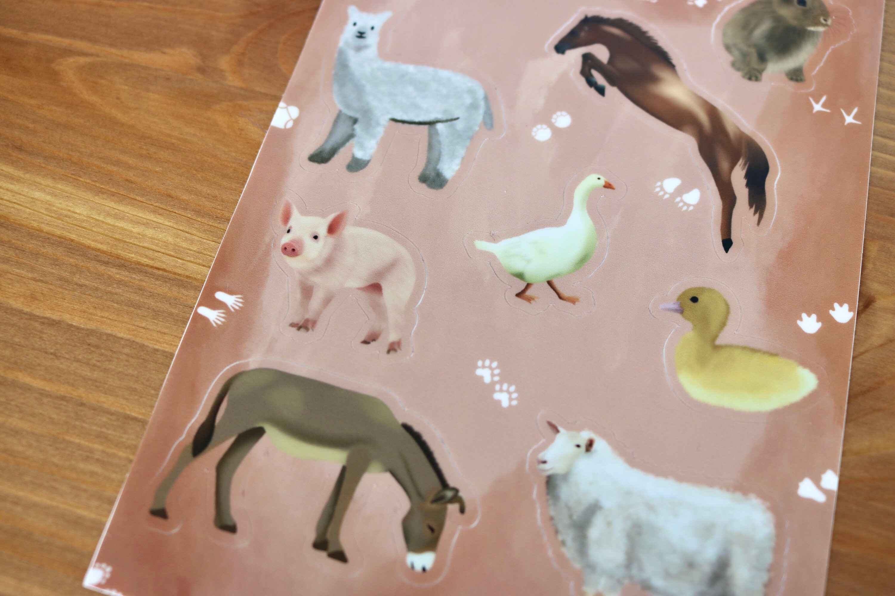 Farm Animals Sticker Sheet Exploring the Alphabet Scrapbook Stickers ...