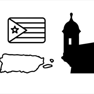 Puerto Rico Bundle Svg, Puerto Rico Png, Taino Svg, Garita Svg, Puerto ...