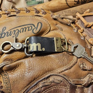 Baseball Glove Leather Keychain - Etsy