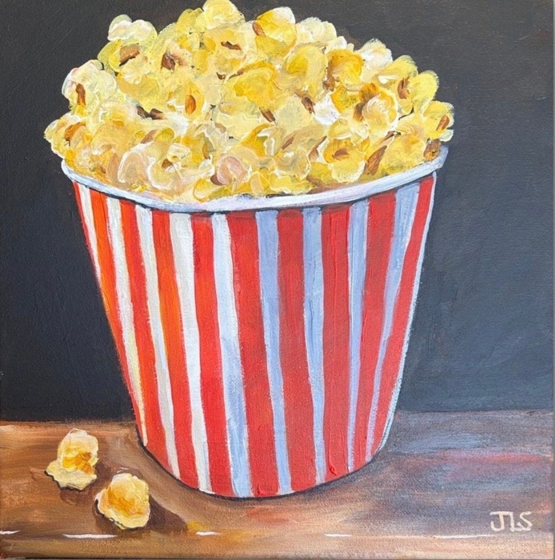 Art Print Popcorn 10 X 10 or 20 X 20 Professional Art Print, Movie ...