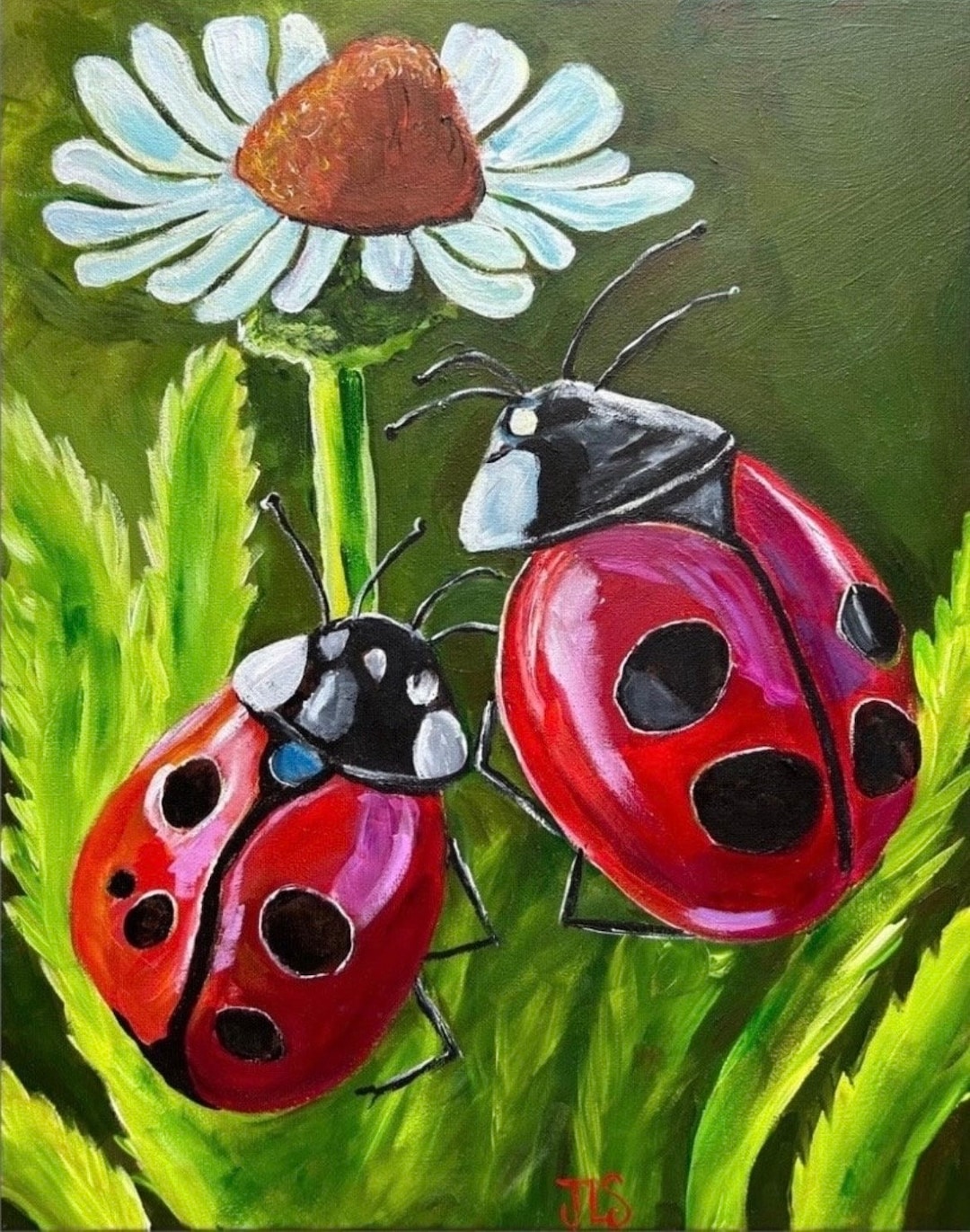 Art Print Ladybugs, 8 X 10 or 16 X 20professional Print of Signed ...