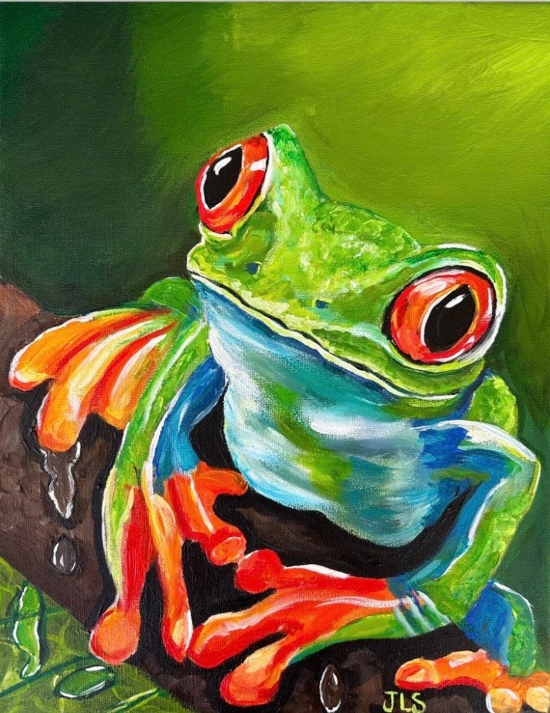 Art Print Frog, 9 X 12 Professional Print of Original Fine Art - Etsy