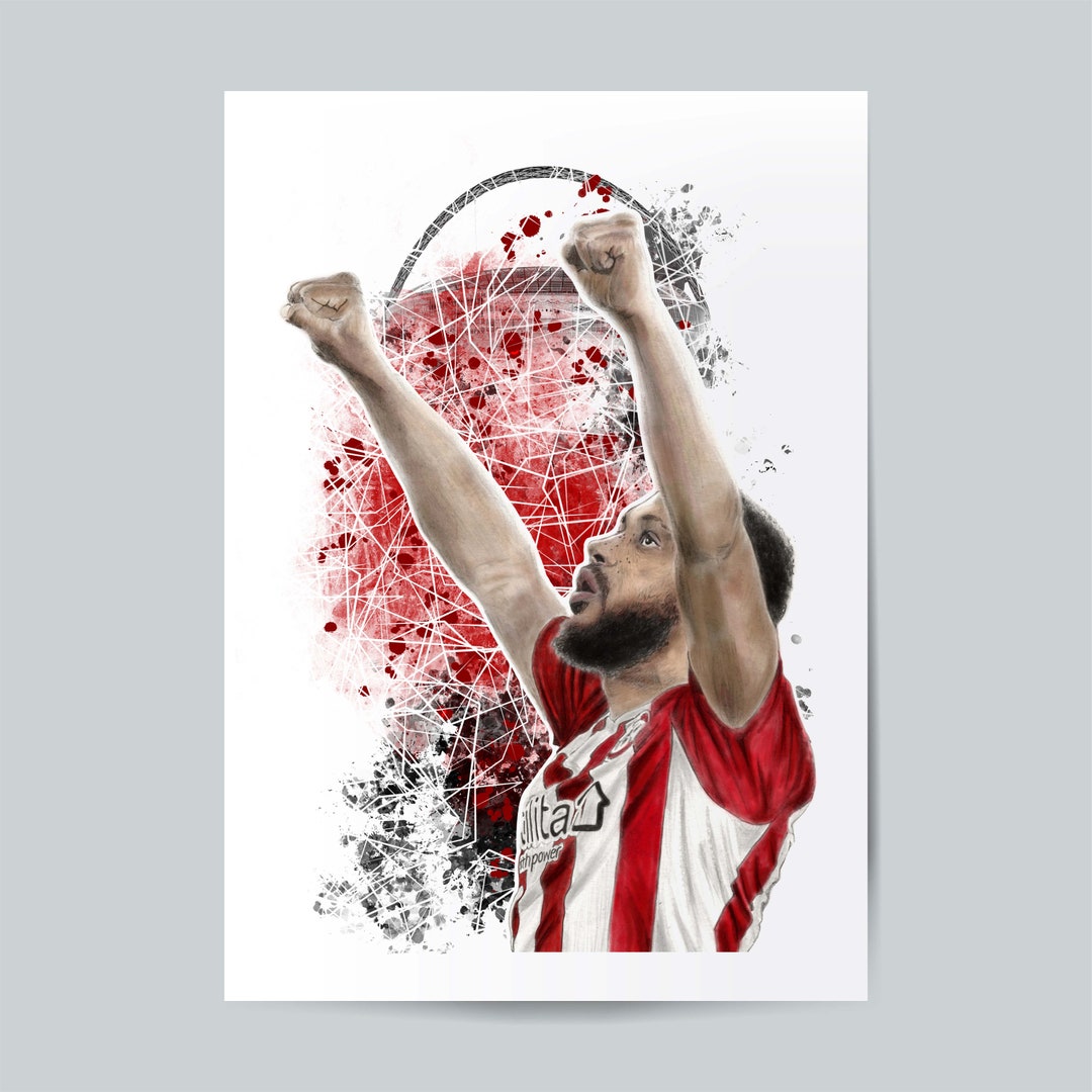 Bryan Mbeumo Brentford FC the Promotion Celebration - Etsy