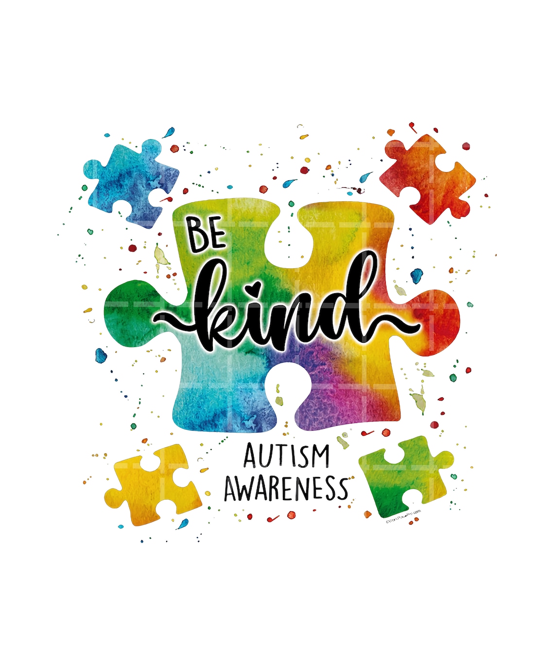 Be Kind Autism Awareness PNG Digital File Download Autism | Etsy