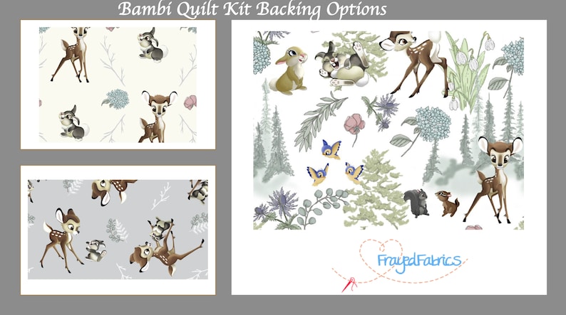Bambi Nursery Quilt Kit - Springs Creative - Etsy