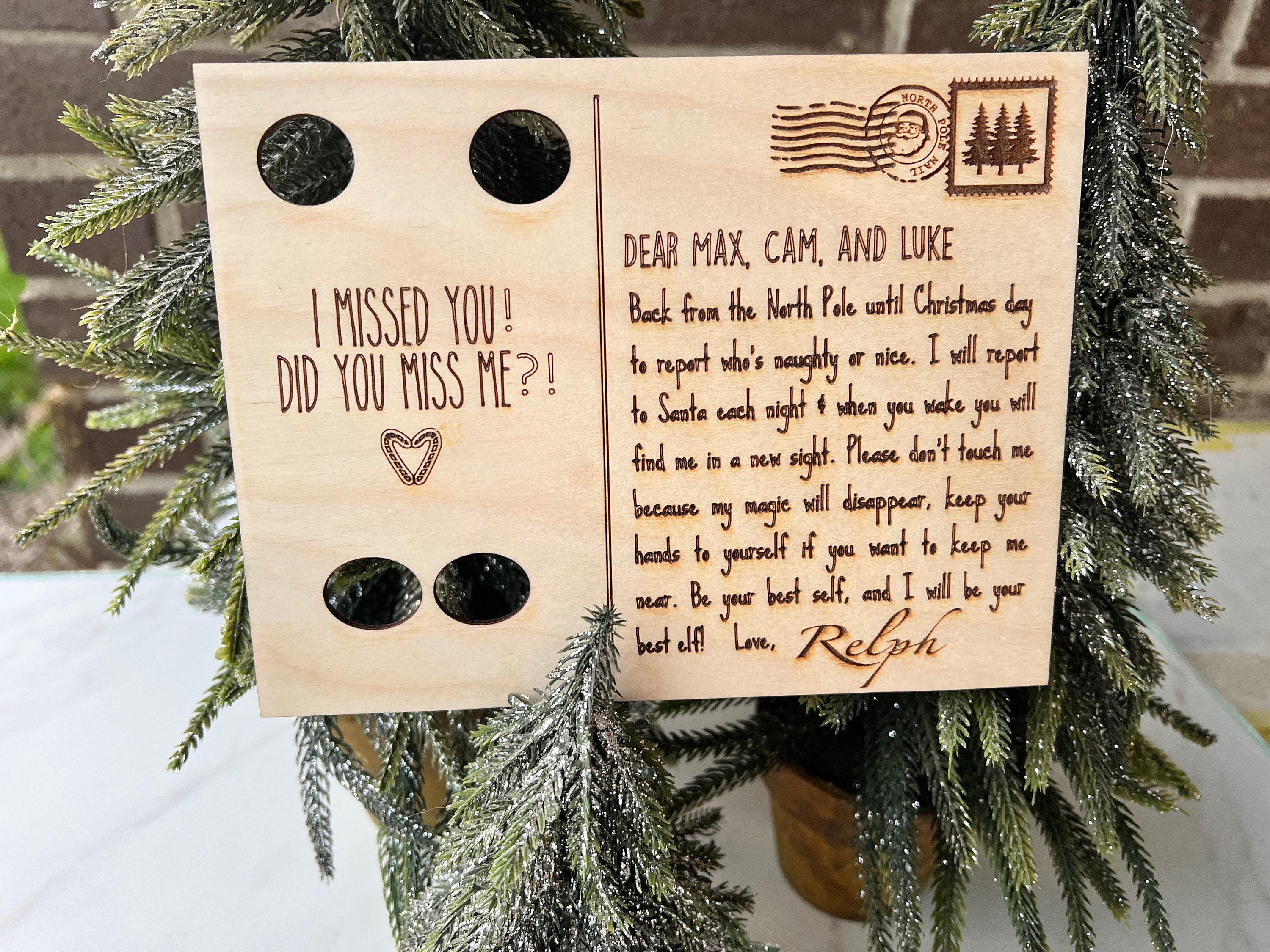 Welcome Back Elf Letter, I'm Back, Christmas Keepsake, Personalized Elf ...