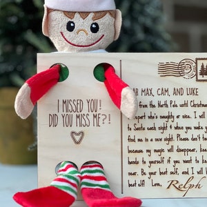Welcome Back Elf Letter, I'm Back, Christmas Keepsake, Personalized Elf ...