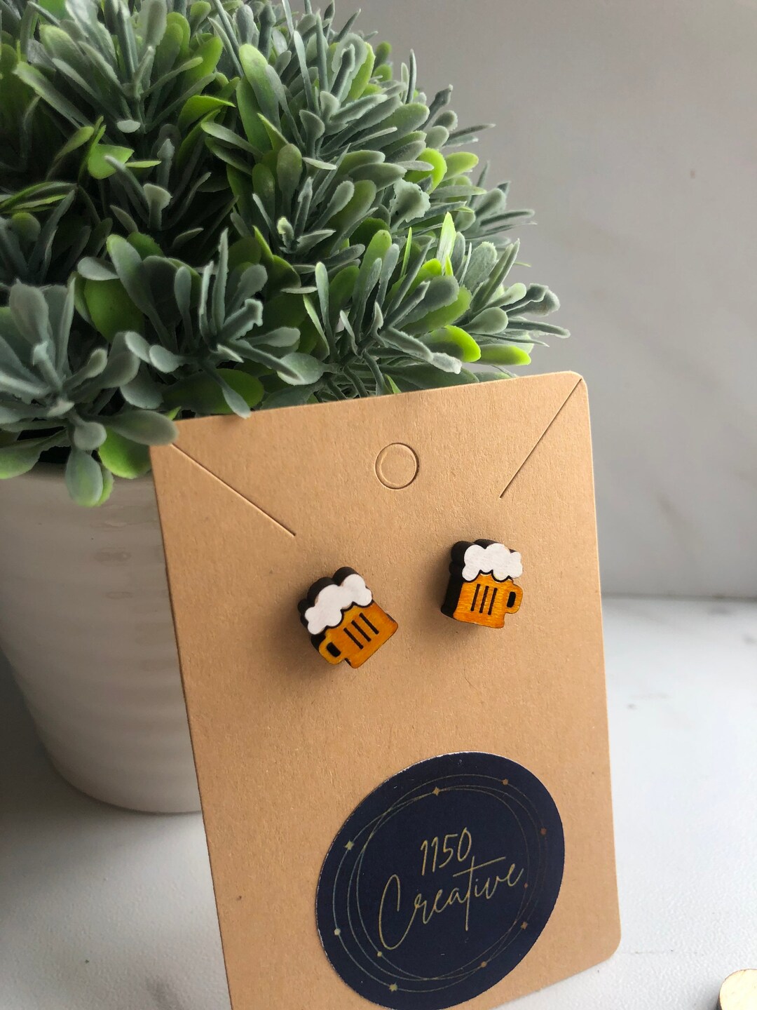 Beer Stud Earrings, St. Patricks Day, Beer Mug, Craft Beer, Gift for ...