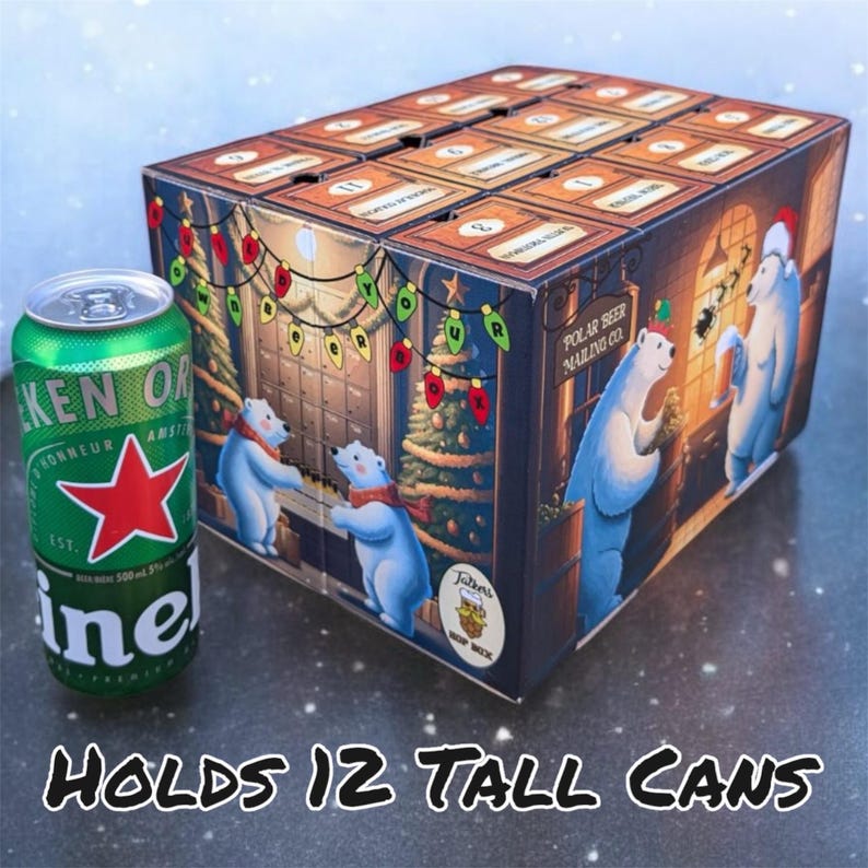 12 Days of Christmas Beer Advent Box: DIY Gift Box - Etsy