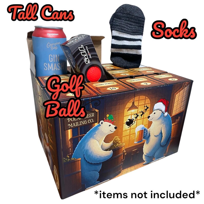 12 Days of Christmas Beer Advent Box: DIY Gift Box - Etsy