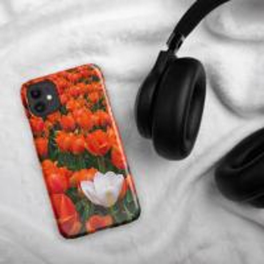 Tulip iPhone Case Floral Design, Flower Phone Cover, Spring Tulip Case ...