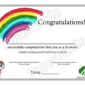 Design & Templates Bridging Ceremony Girl Scout Ambassador Bundle ...