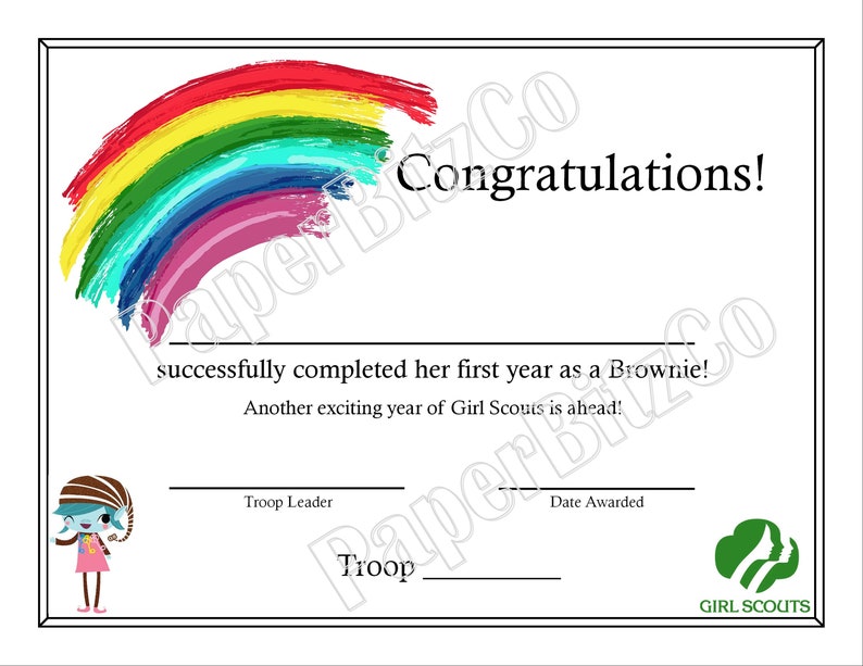 Design & Templates Bridging Ceremony Girl Scout Ambassador Bundle ...