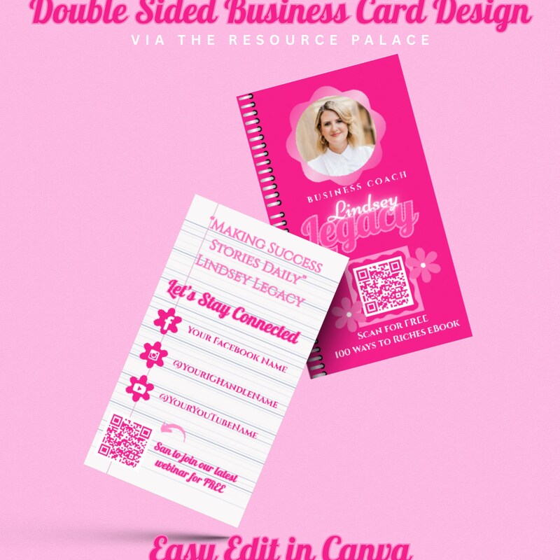 Notebook Business Card - Etsy