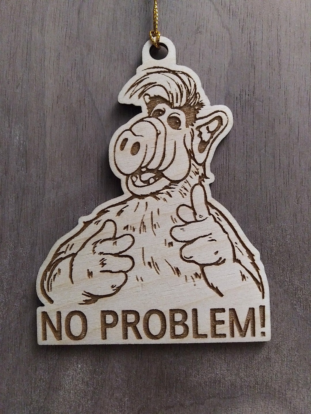 ALF No Problem Wood Ornament or Fridge Magnet - Etsy