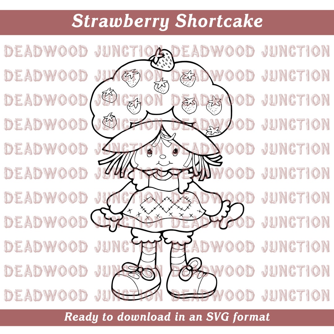 Strawberry Shortcake | Great for T-shirts | SVG File - Etsy