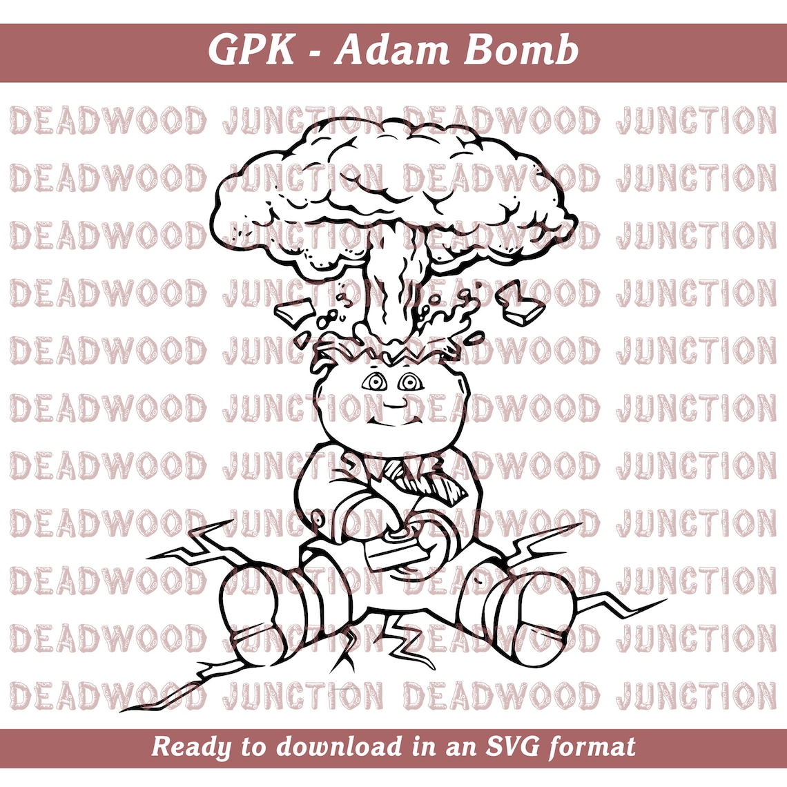 Garbage Pail Kids / Adam Bomb / SVG File / Ideal para - Etsy México