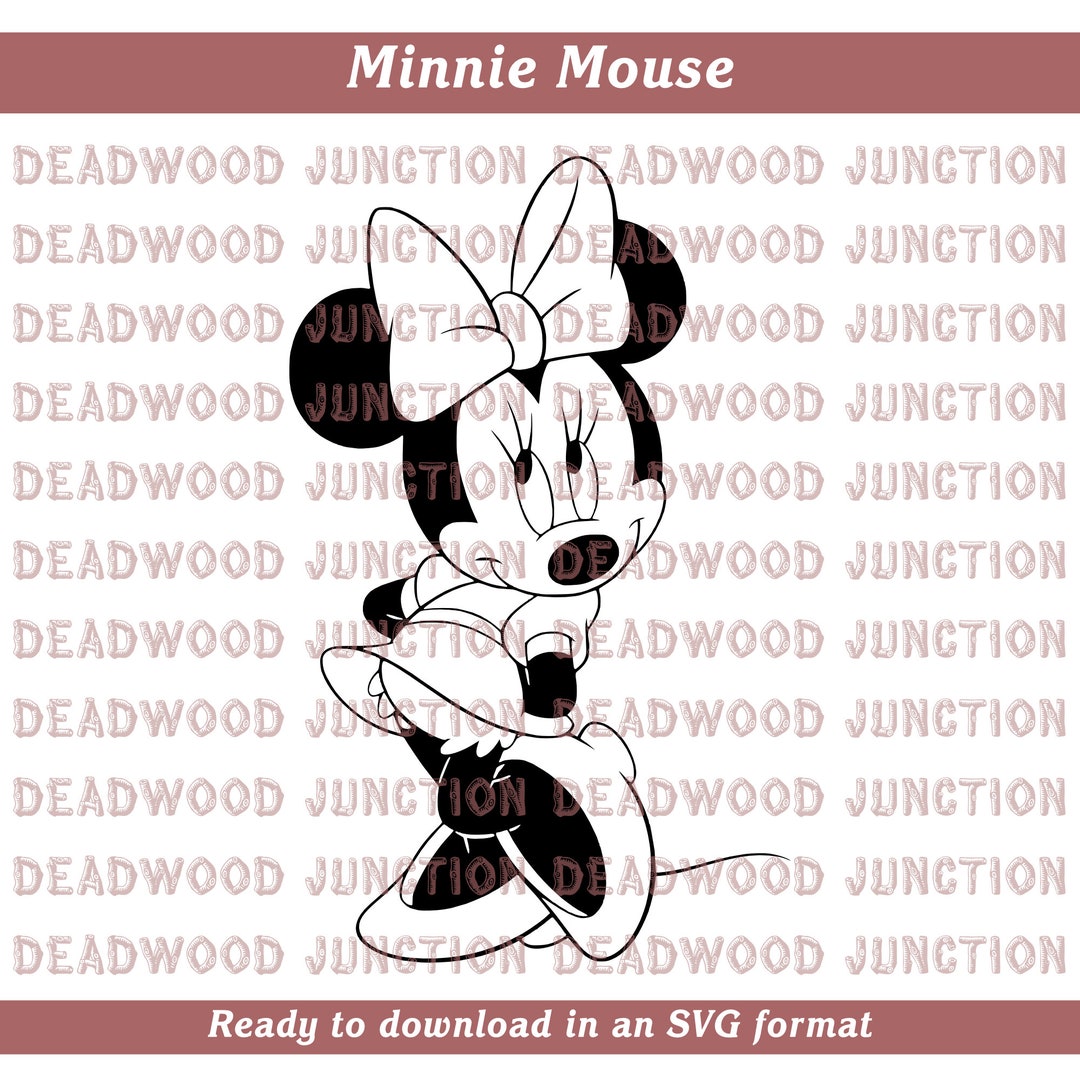 Minnie | Great for T-shirts | SVG File - Etsy