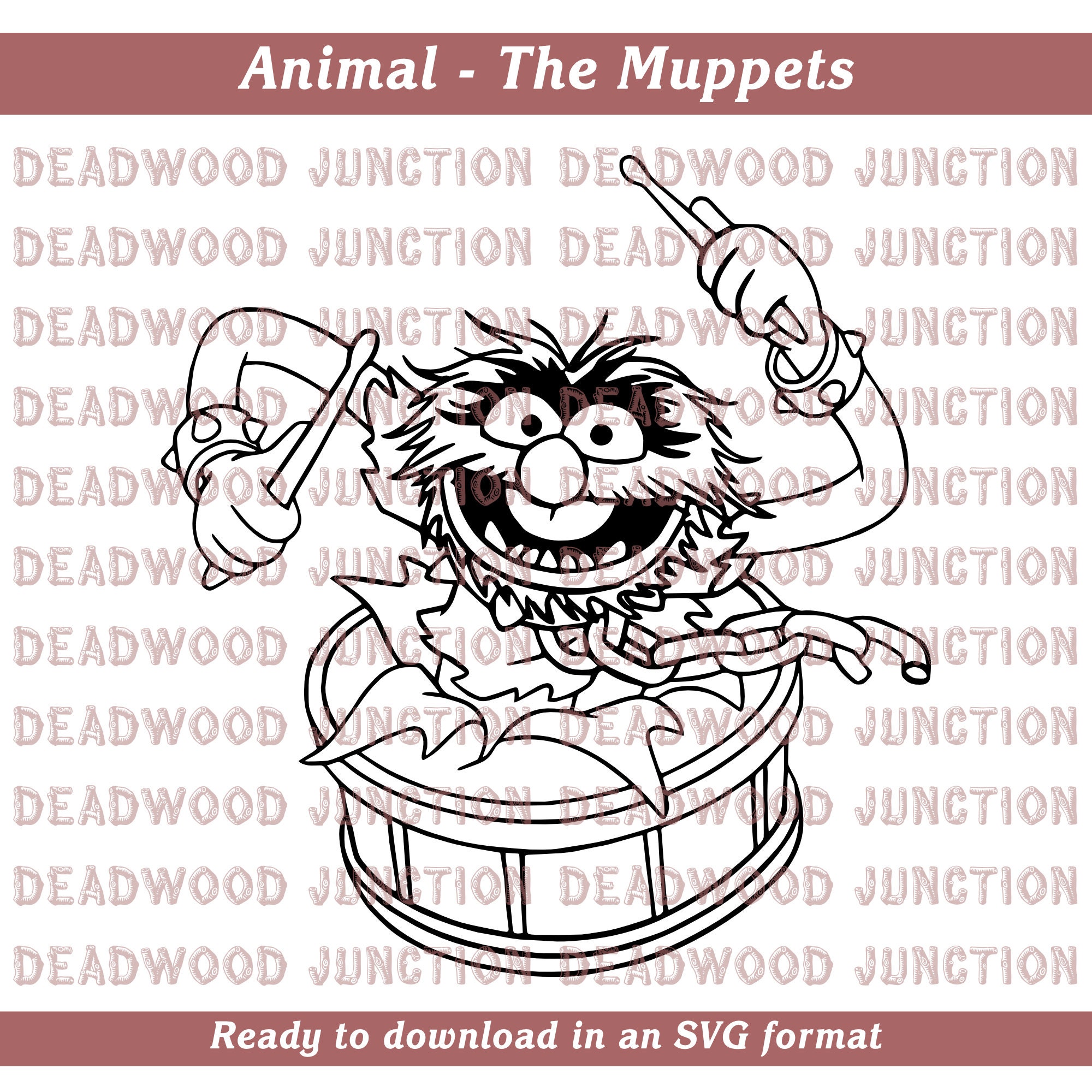 Muppets Animal With Drum Drawing