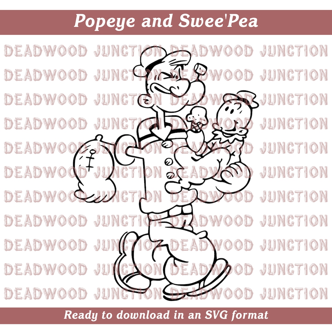 Popeye the Sailor Man | Popeye Amd Swee'pea | Great for Dad Gifts ...
