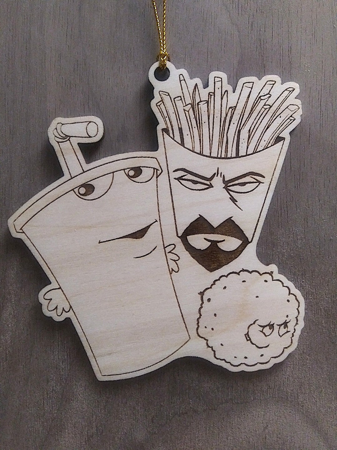 ATHF Frylock, Meatwad, and Master Shake Wood Ornament or Magnet - Etsy